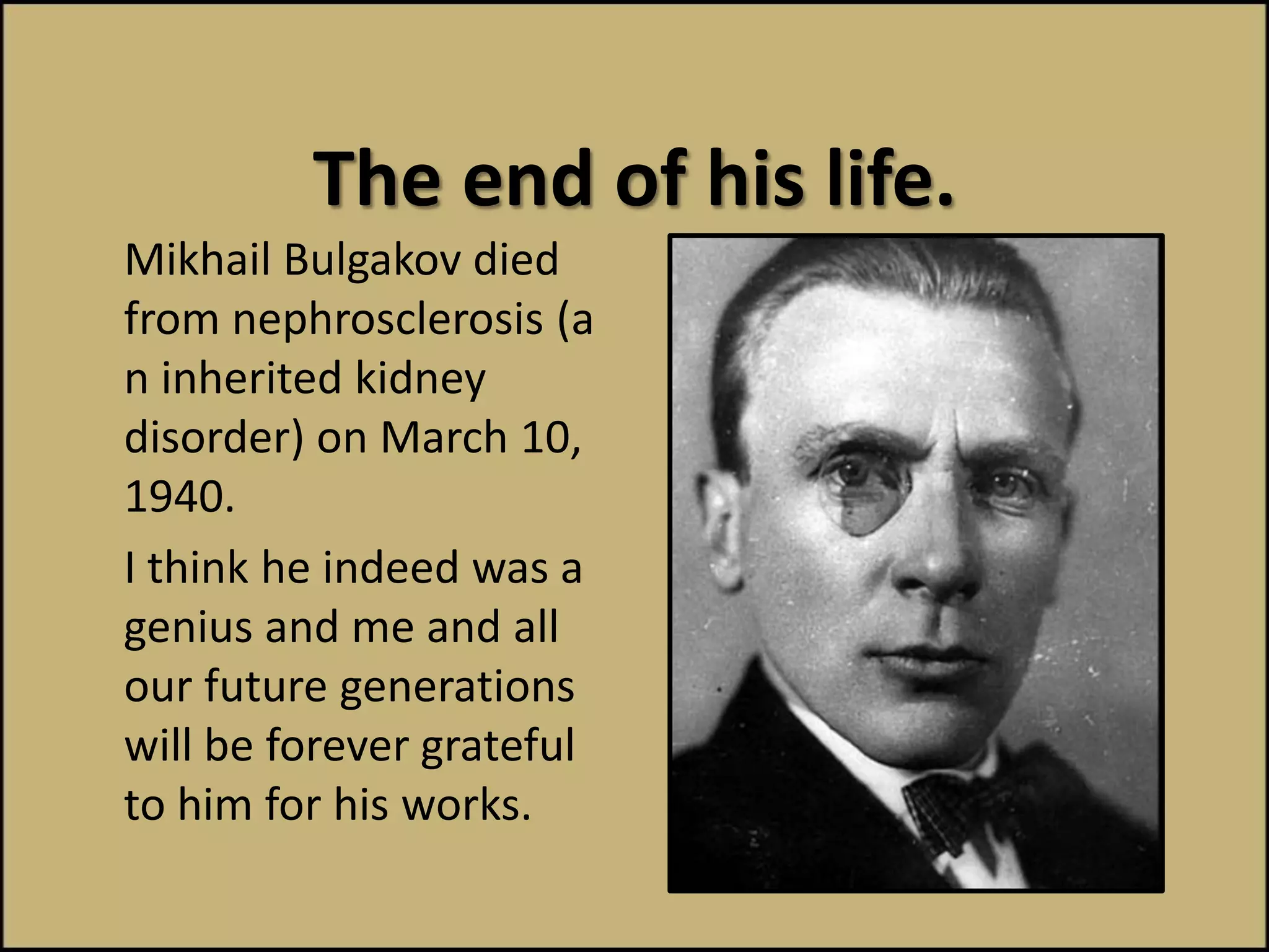 Mikhaíl afanasyevich bulgakov | PPTX