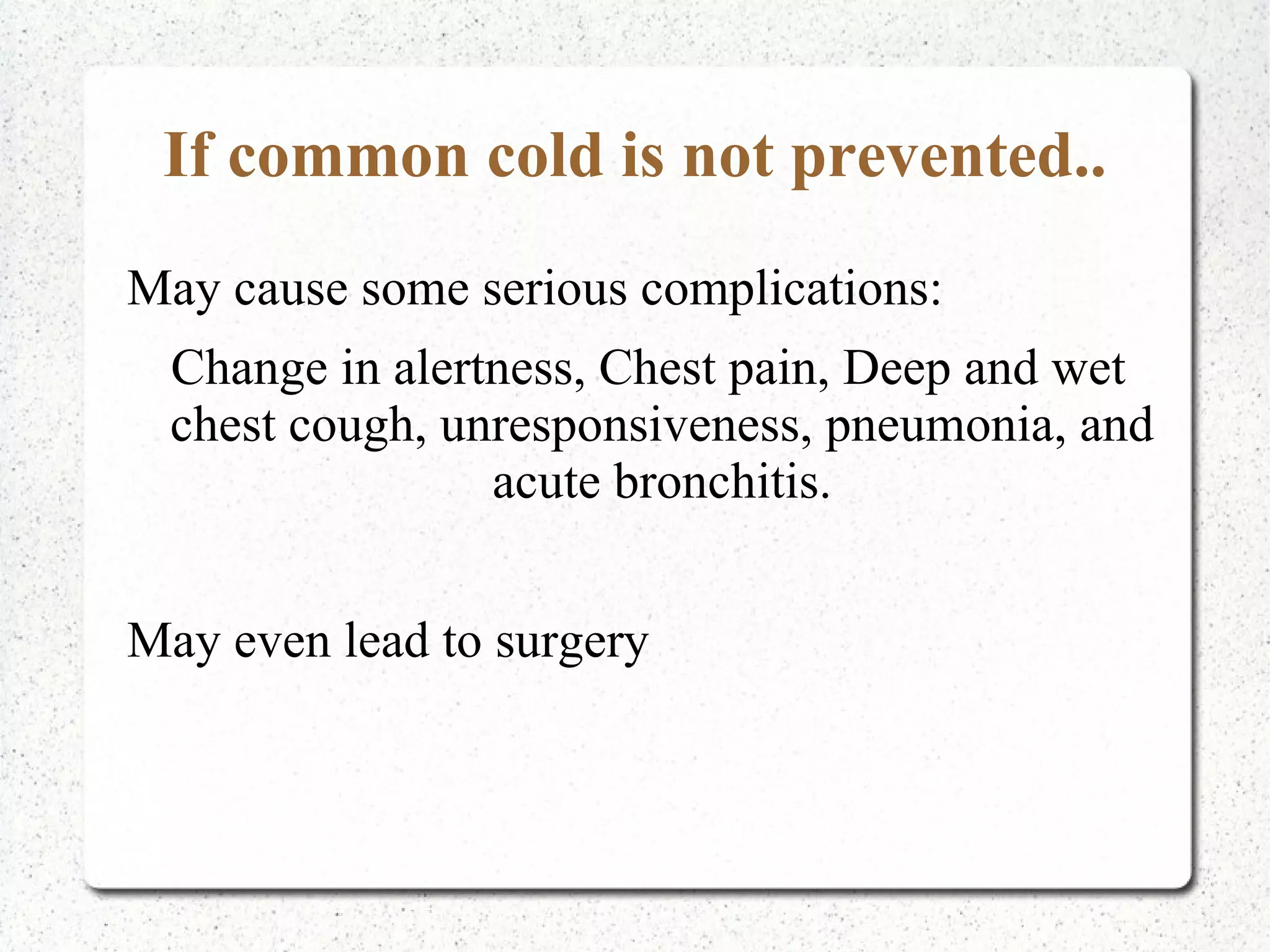 common cold | ODP