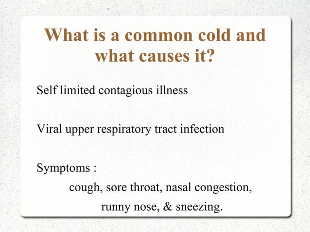 common cold | PPT