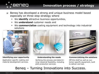 Innovation - Way to Commercial Success, Mikko Saikkonen, Beneq | PPTX