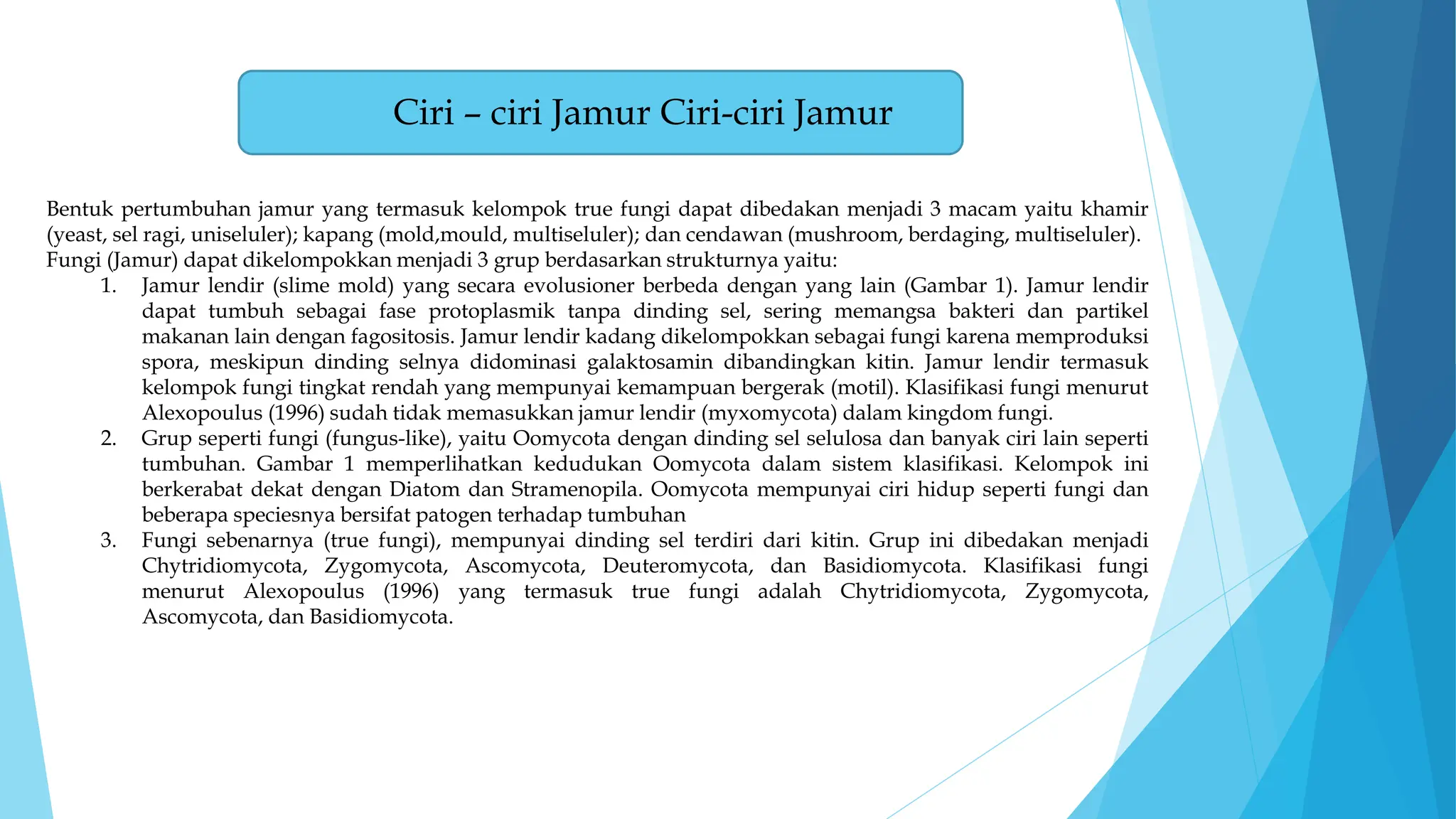 Mikologi. Sifat-sifat umum mikologi pptx | PPTX