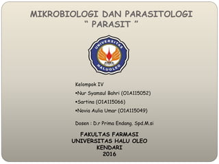 Mikrobiologi dan parasitologi | PPTX