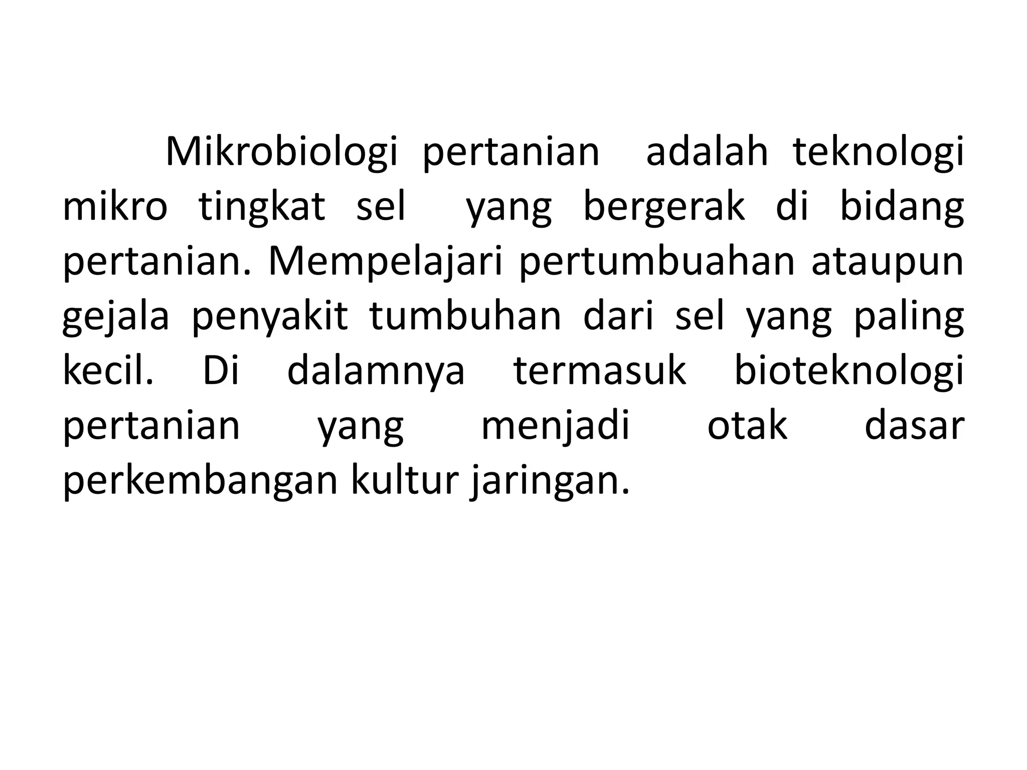 Mikrobiologi pertanian | PPTX