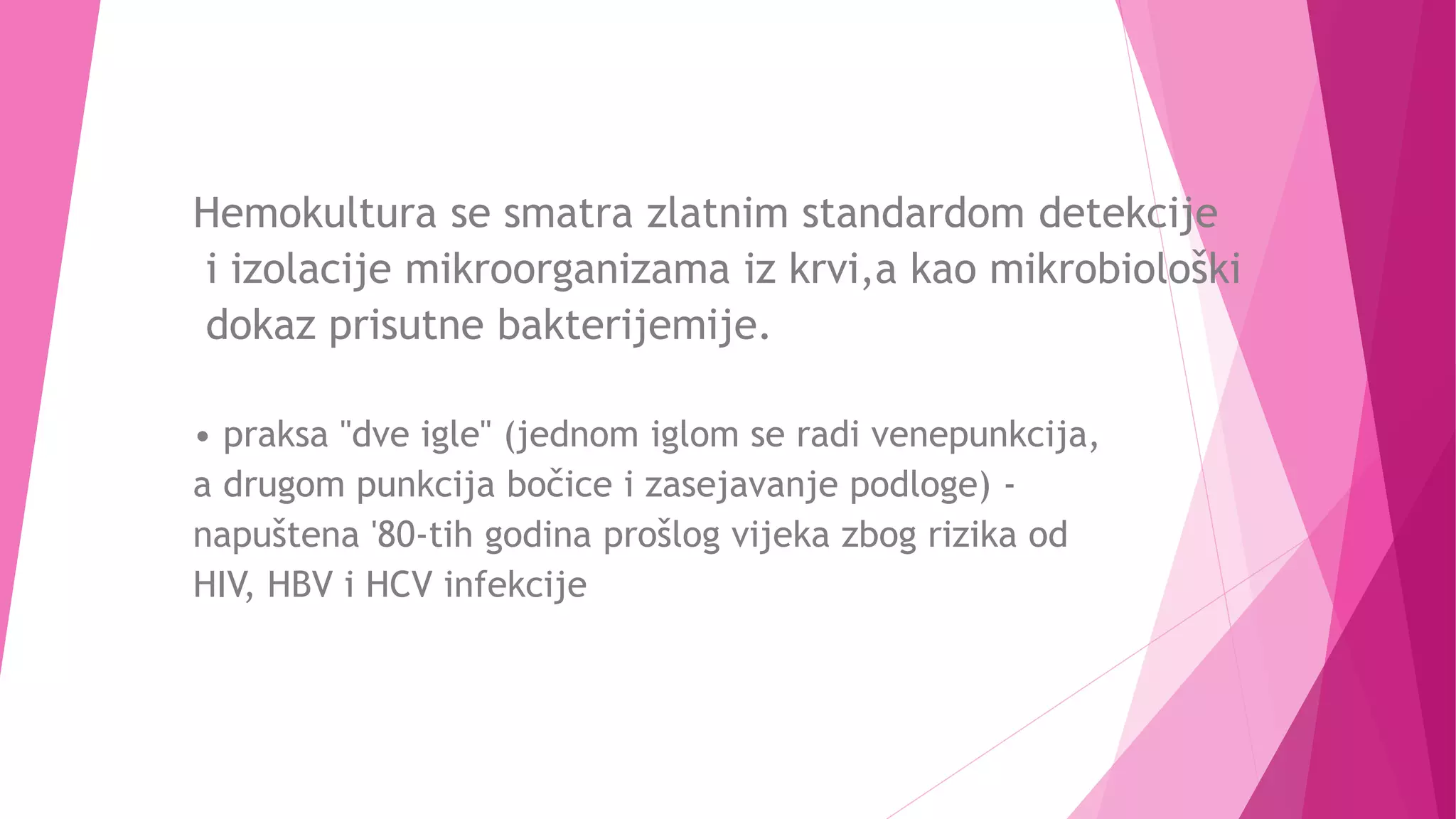 Uzimanje krvi za mikrobiološku analizu | PPTX
