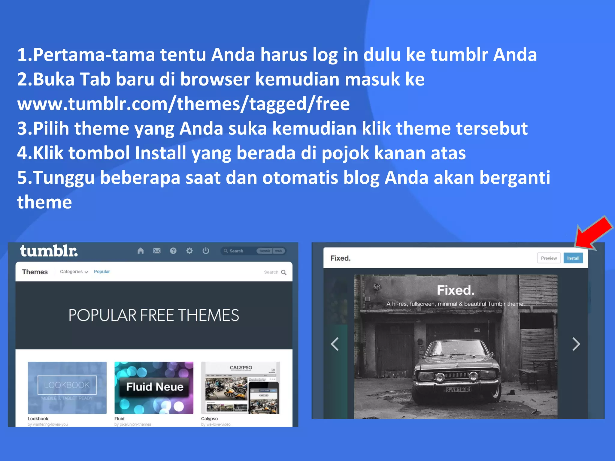 Panduan Dasar Mikroblog Tumblr | PPT