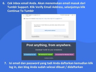 Panduan Dasar Mikroblog Tumblr | PPT