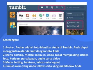 Panduan Dasar Mikroblog Tumblr | PPT