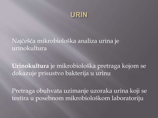 Uzimanje uzoraka za mikrobiološku analizu | PPTX