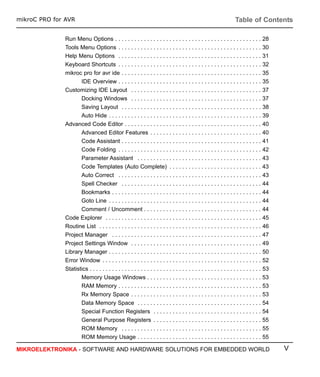 Mikroc pro avr_manual_v100 | PDF