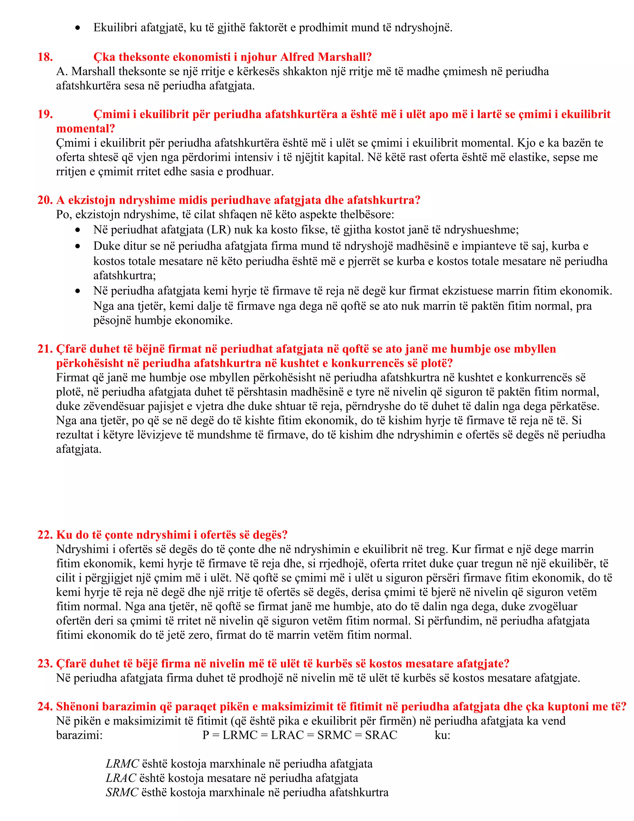 Mikroekonomi-Pytje dhe Pergjigje | DOC