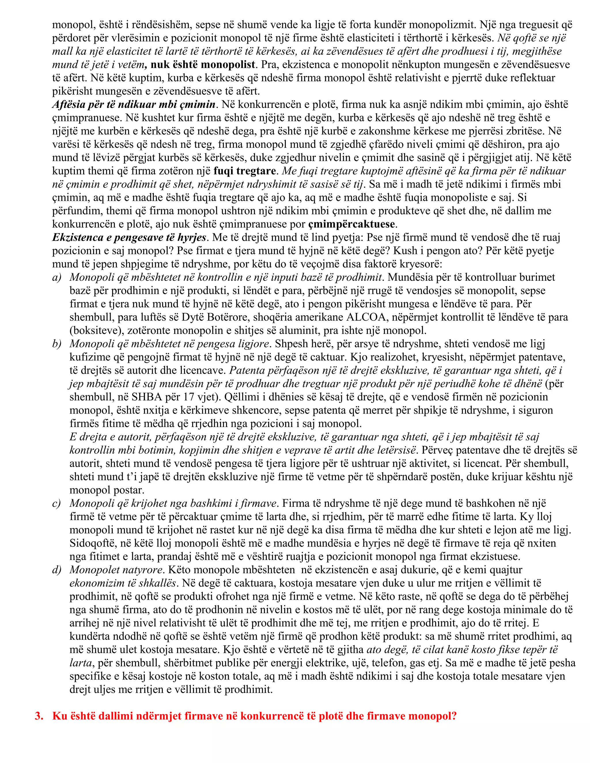 Mikroekonomi-Pytje dhe Pergjigje | DOC