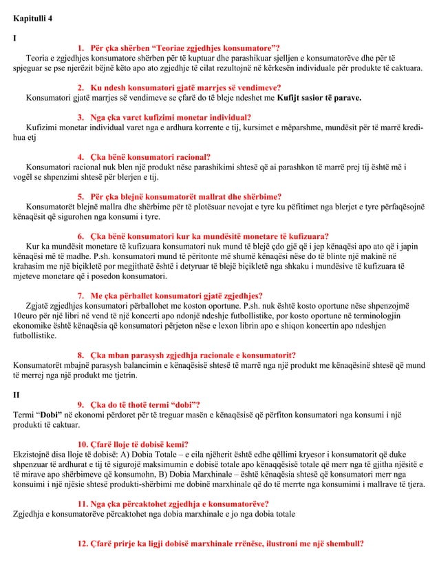 Mikroekonomi-Pytje dhe Pergjigje | DOC