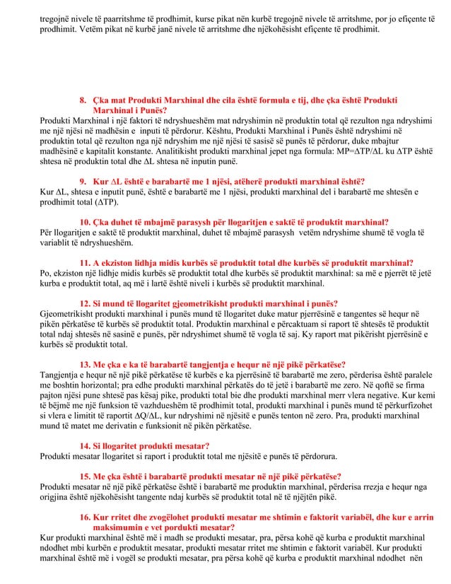 Mikroekonomi-Pytje dhe Pergjigje | DOC
