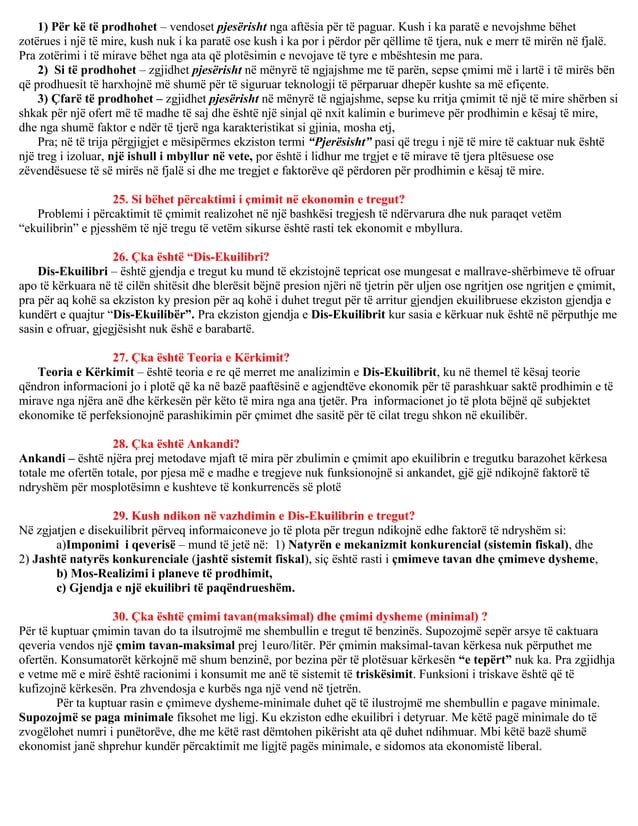 Mikroekonomi-Pytje dhe Pergjigje | DOC