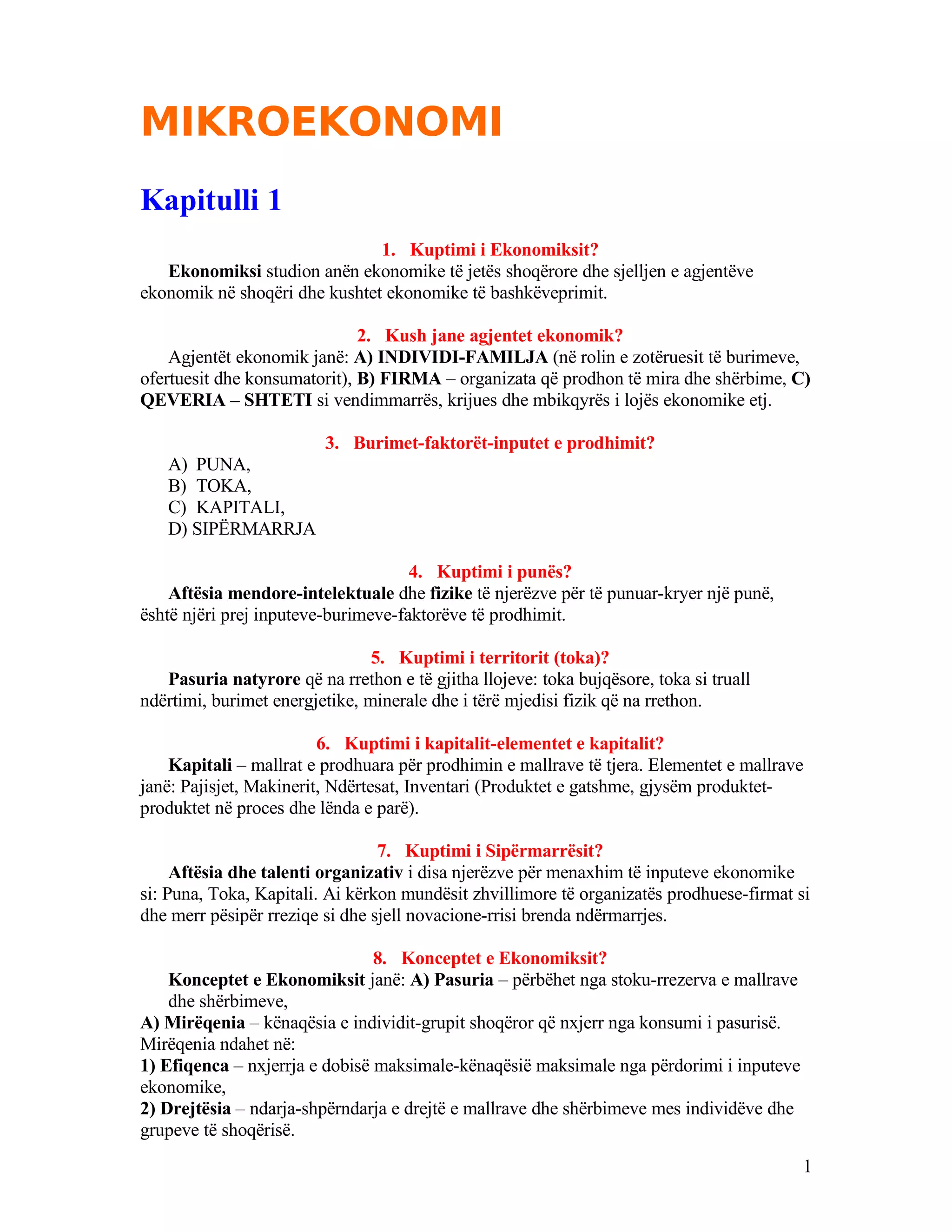 Mikroekonomi 1 | PDF