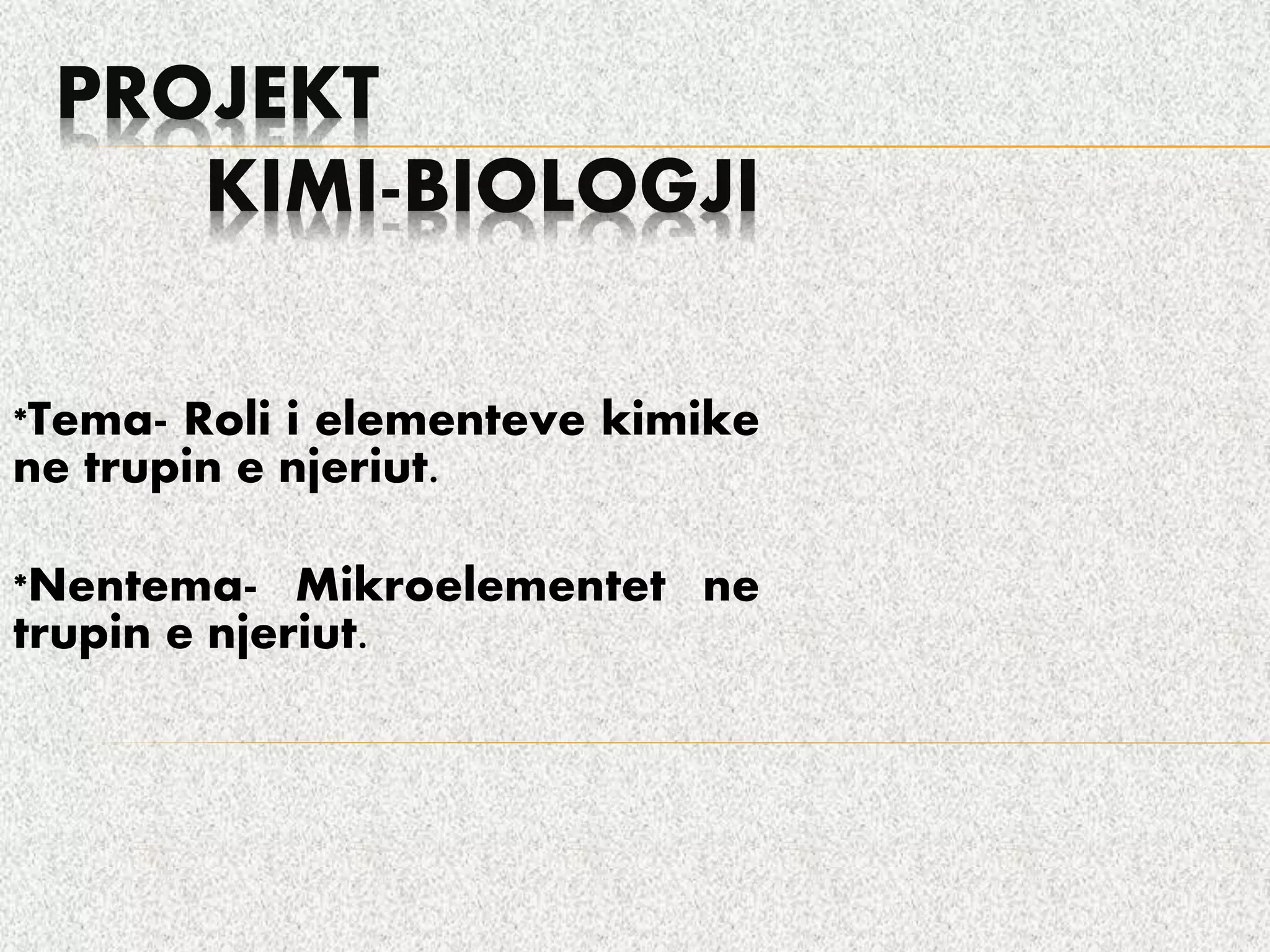 Mikroelementet ne trupin e njeriut | PPTX