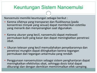 Mikroemulsi dan nanoemulsi | PPTX