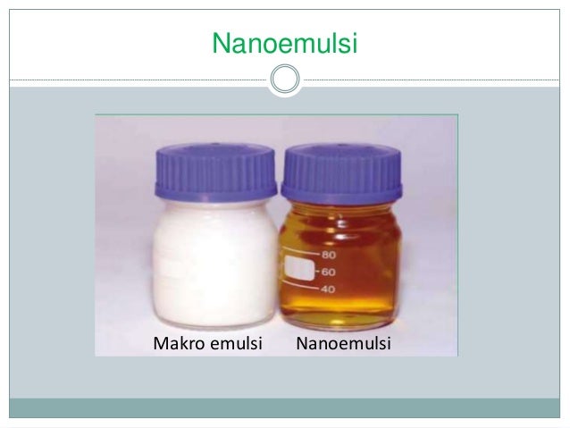 Mikroemulsi dan nanoemulsi