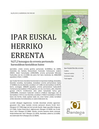 Gaindegia Mikro-fitxa Ipar Euskal Herriko errenta | PDF