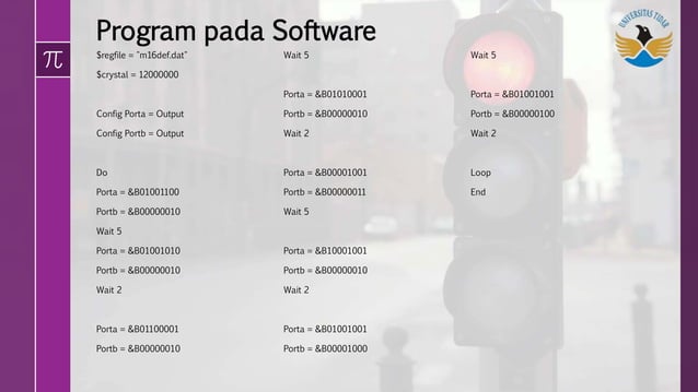 Program Traffic Light Untuk Perempatan | PPTX