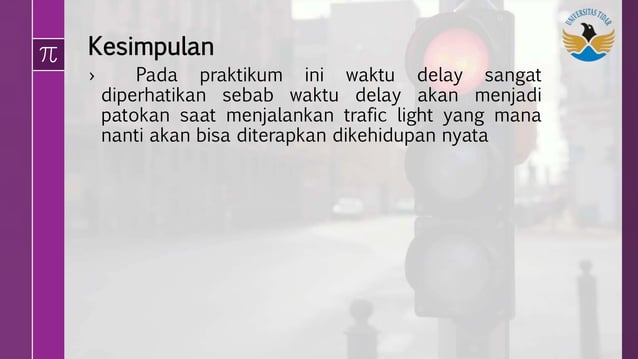 Program Traffic Light Untuk Perempatan | PPTX