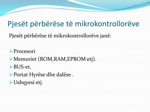 Mikrokontrolloret | PPTX