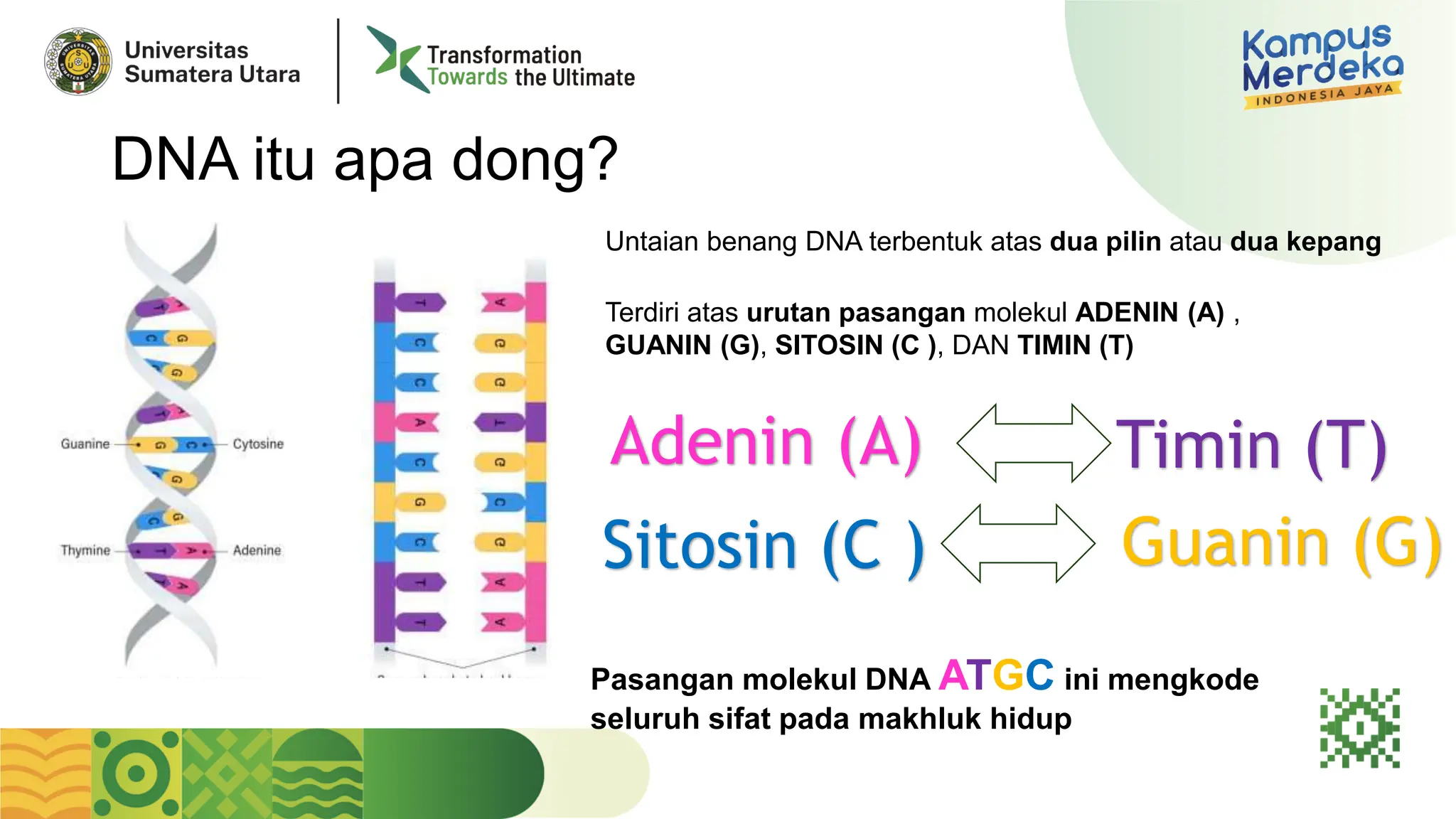 Mikro materi genetik kuliah mikrobiologi akuatik usu | PPTX
