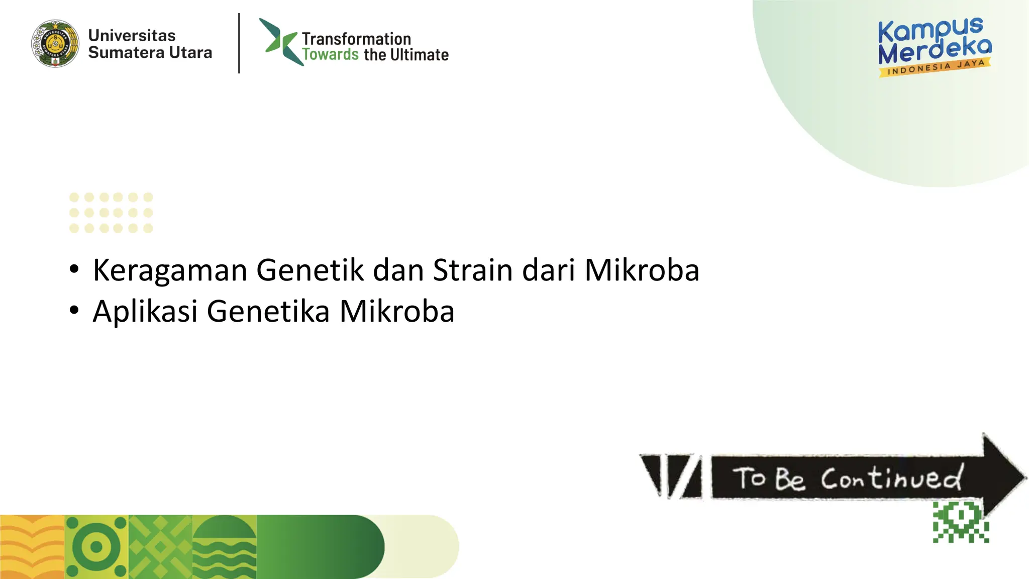 Mikro materi genetik kuliah mikrobiologi akuatik usu | PPTX