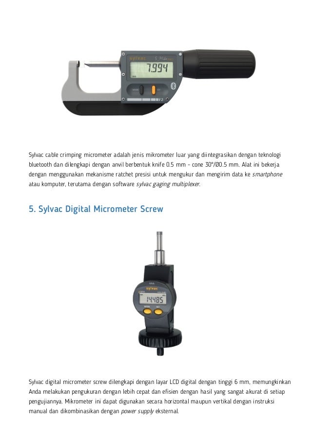 Mikrometer - Fungsi, Jenis, dan Contoh Mikrometer Terbaik | PDF