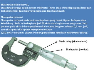 Mikrometer sekrup | PPTX