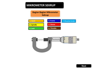 Mikrometer sekrup | PPTX