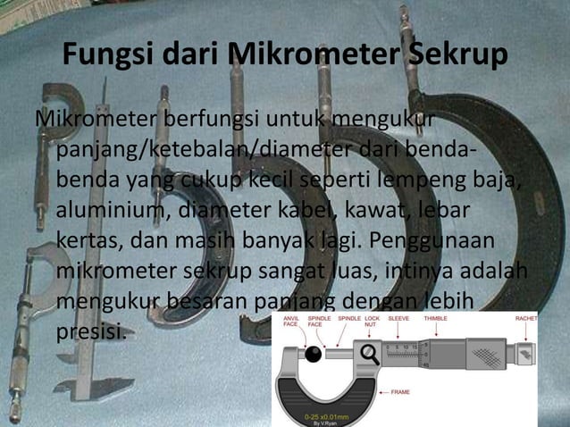 Mikrometer sekrup | PPTX