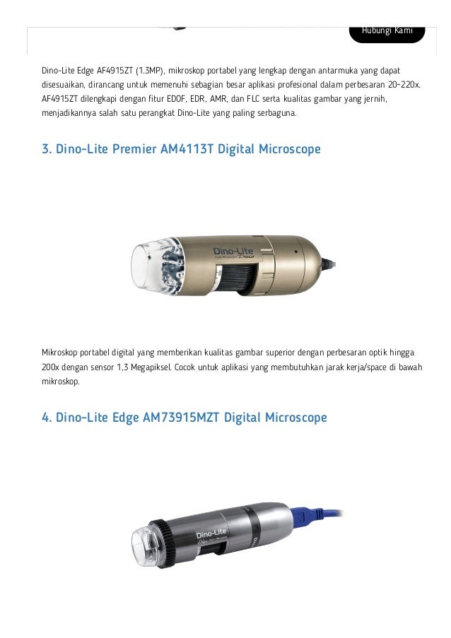 Mikroskop Digital - Contoh Digital Microscope Terbaik | PDF