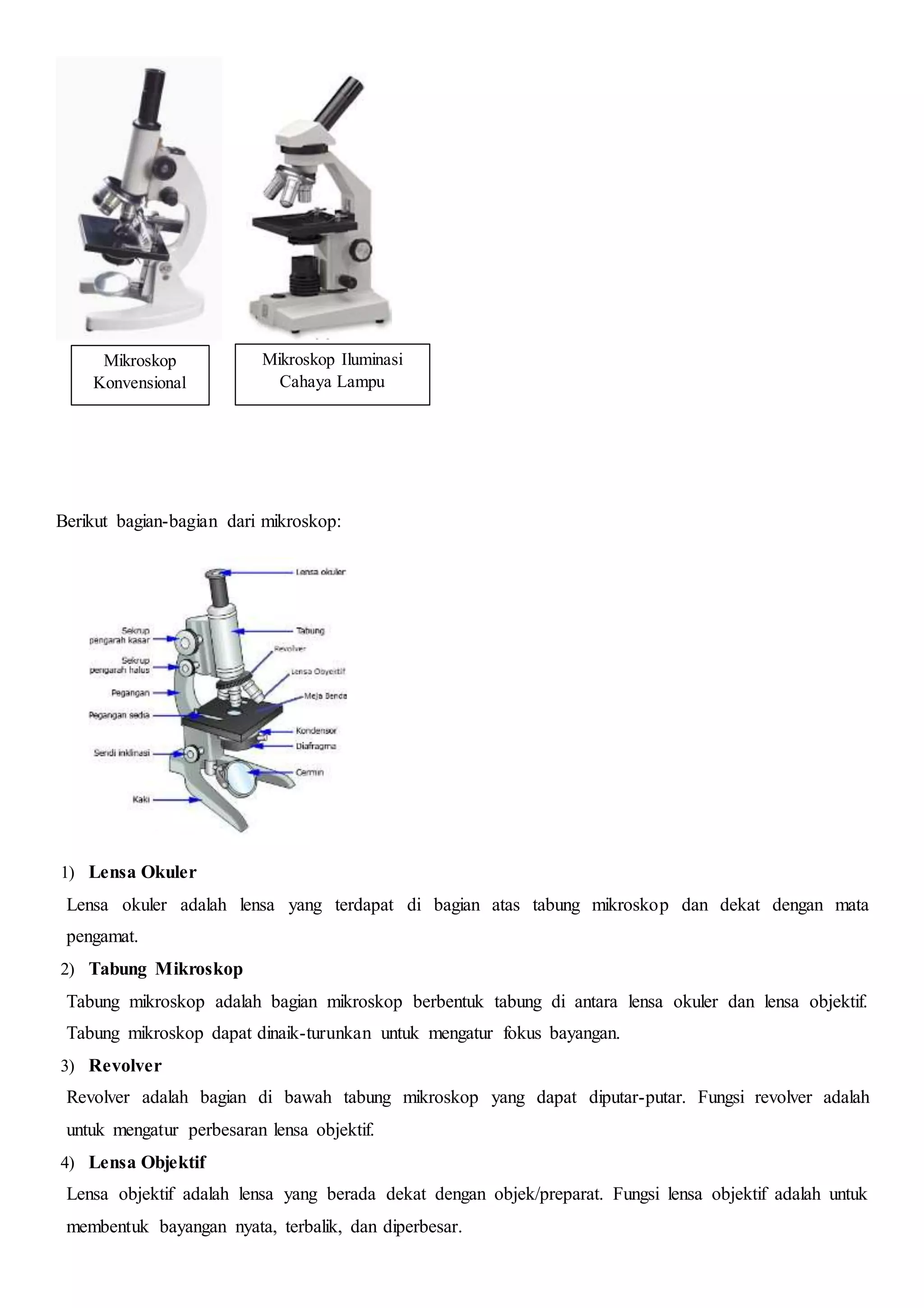 Mikroskop cahaya | DOCX