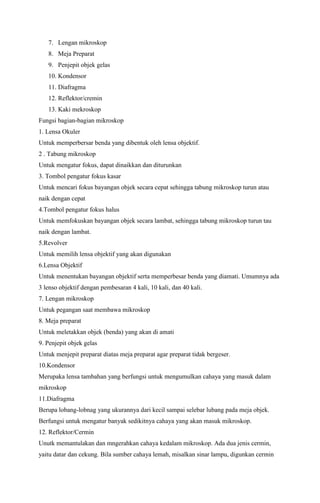 Mikroskop dan sel | DOCX