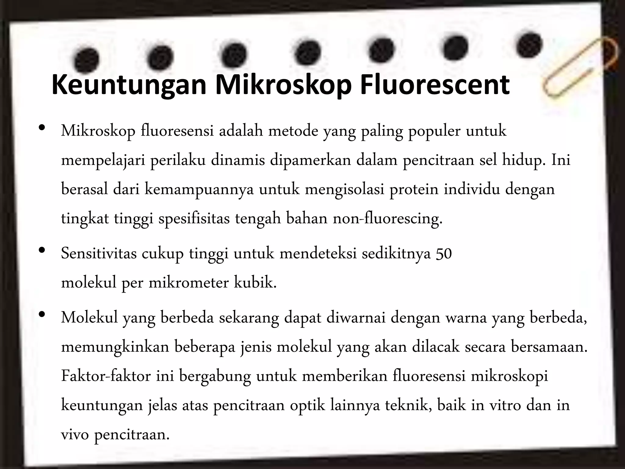 Mikroskop fluorescence | PPTX