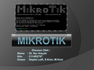 Mikrotik | PPT
