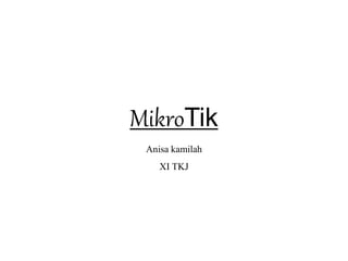 Mikro tik | PPT