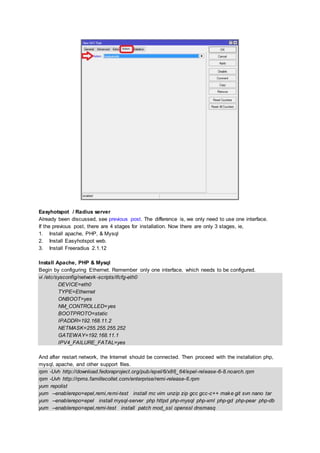 Mikrotik and easy hotspot, as hotspot billing system | DOCX