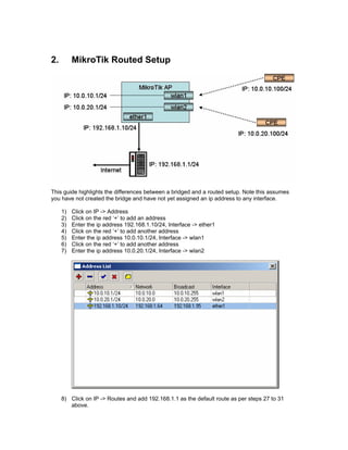 Mikrotik ap setup | PDF