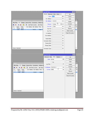 Mikrotik basic configuration | DOCX
