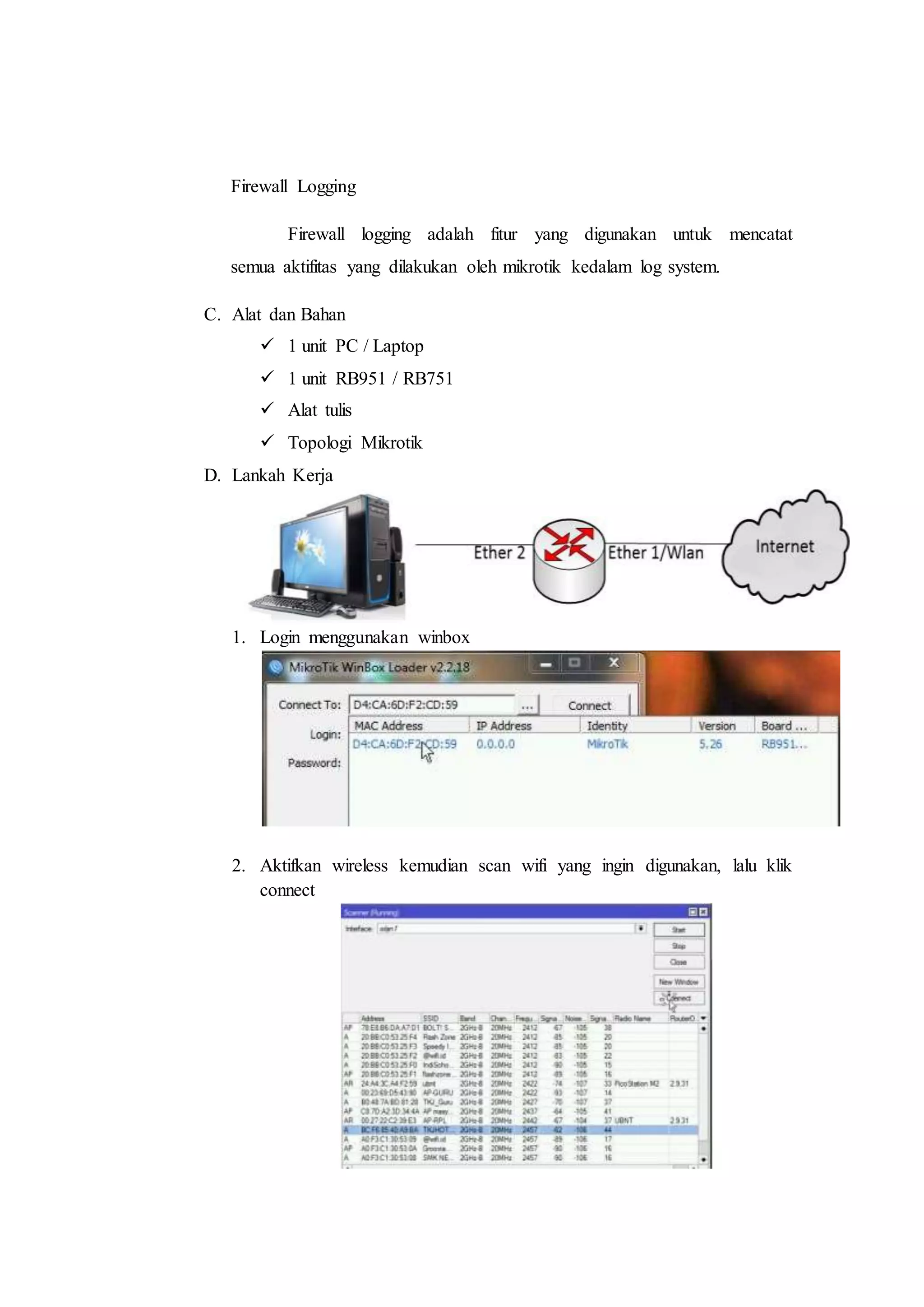 Mikrotik Firewall Chain Input And Firewall Logging Pdf 
