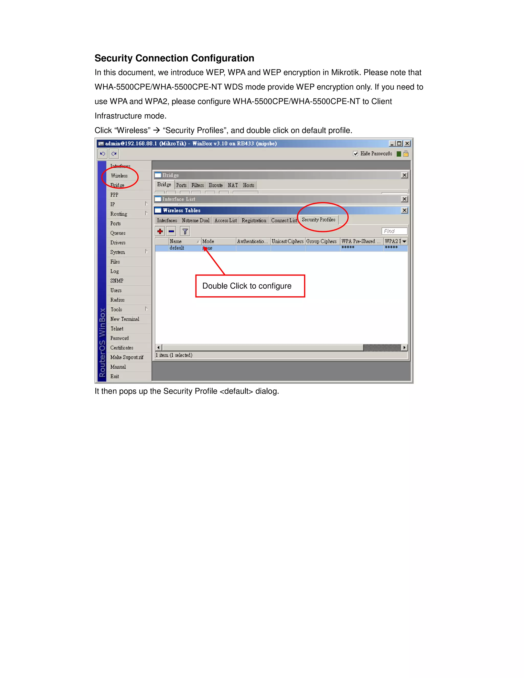Mikrotik hwa 5500-cpe_connection | PDF
