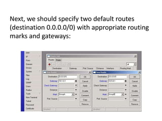 Mikrotik link redundancy solution | PPTX