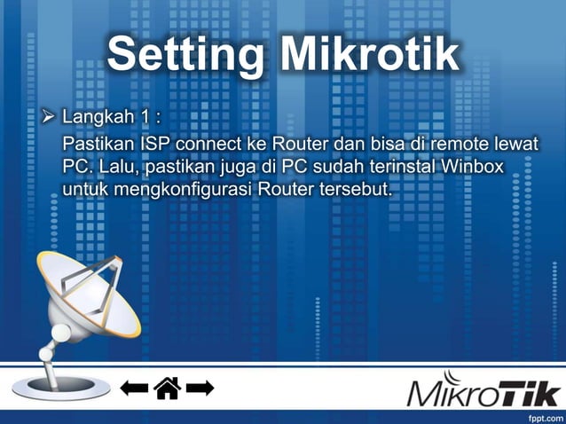 Persentasi Konfigurasi Mikrotik | PPTX