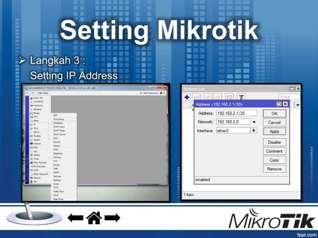 Persentasi Konfigurasi Mikrotik | PPTX