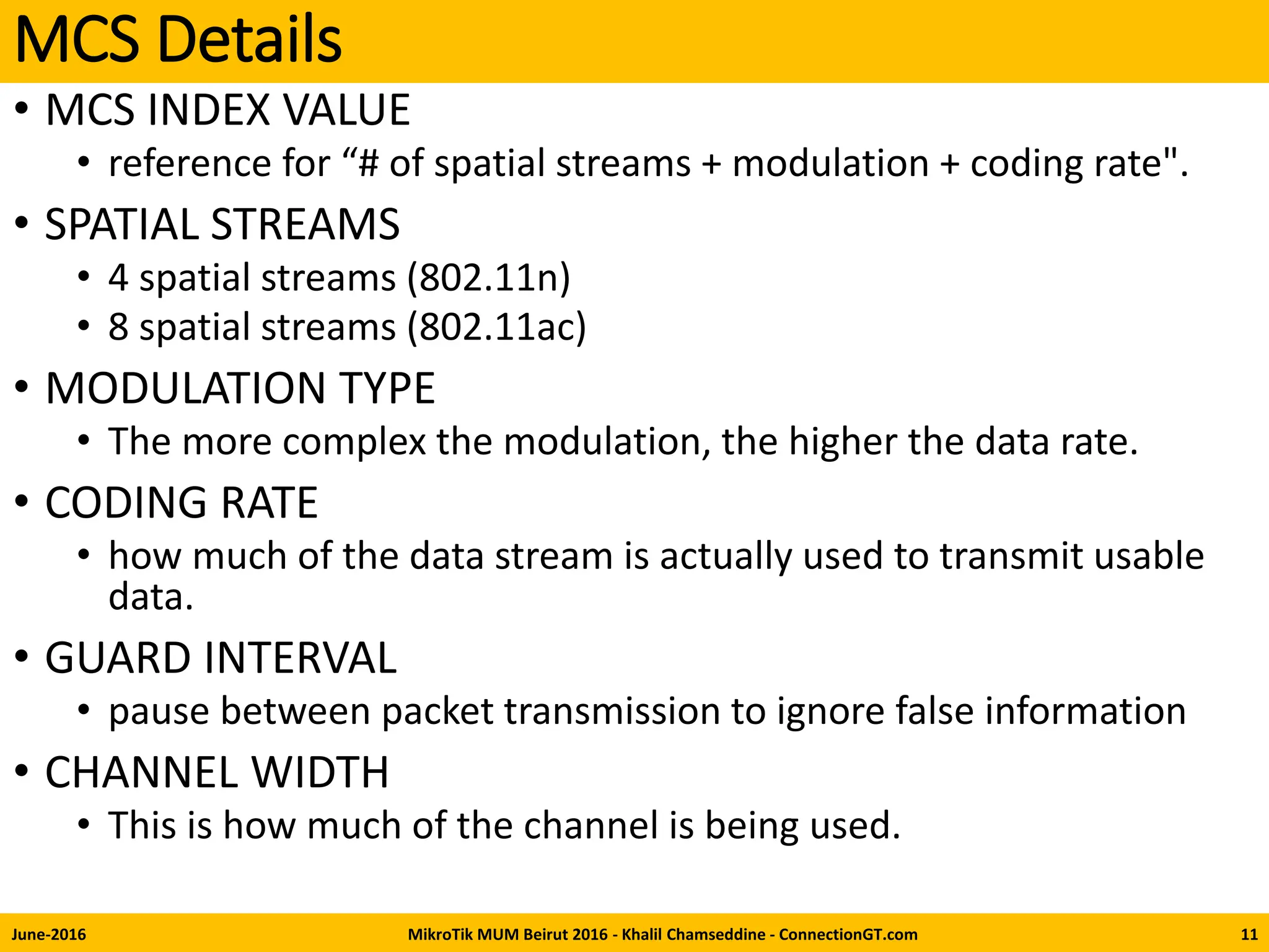 Mikrotik MCS Modulation Mikrotik MCS Modulation | PDF