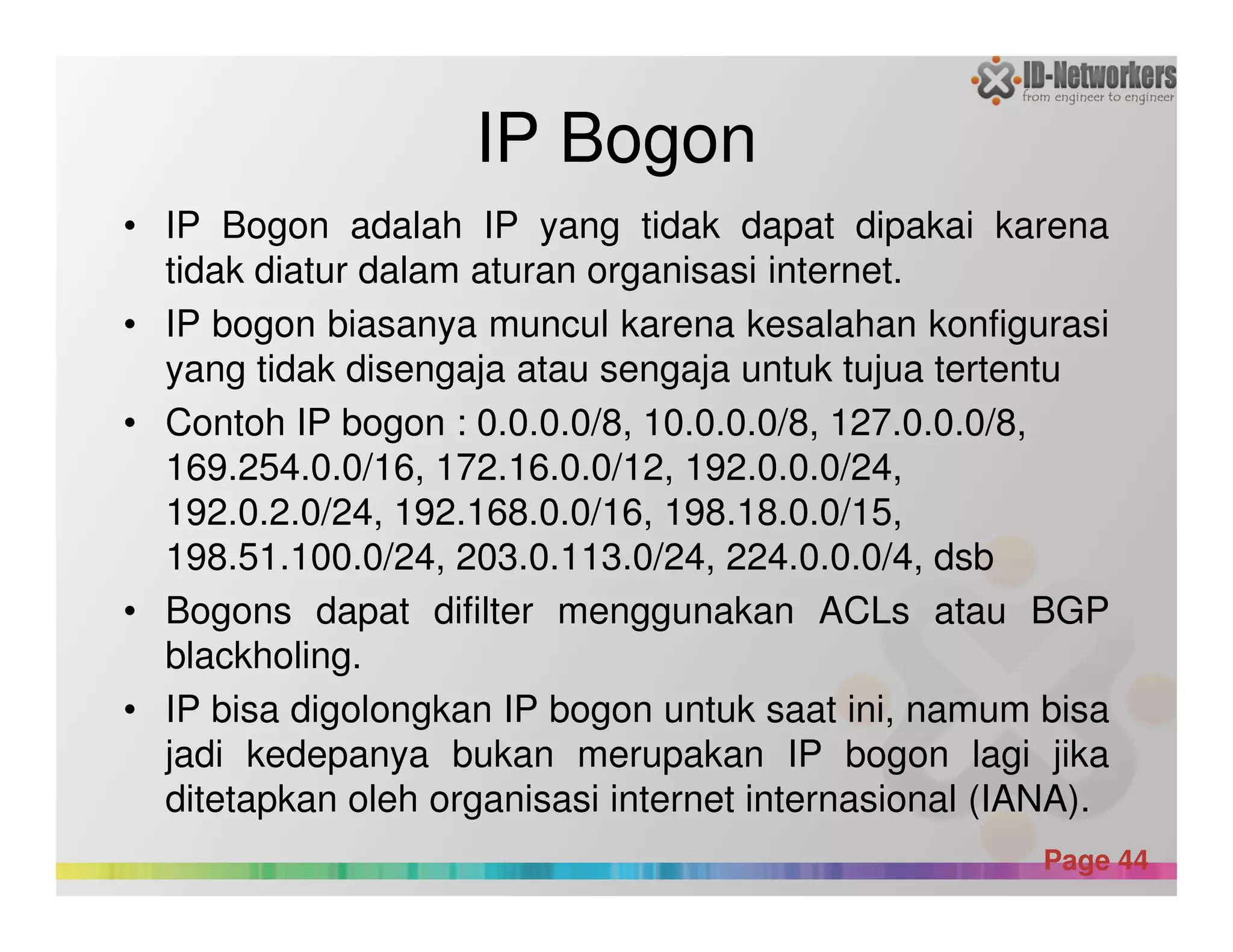 (Mikrotik)MTCNA presentation Material-IDN | PDF