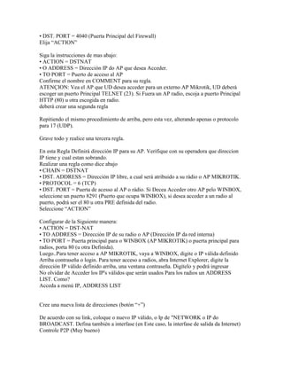 Manual Mikrotik | DOCX