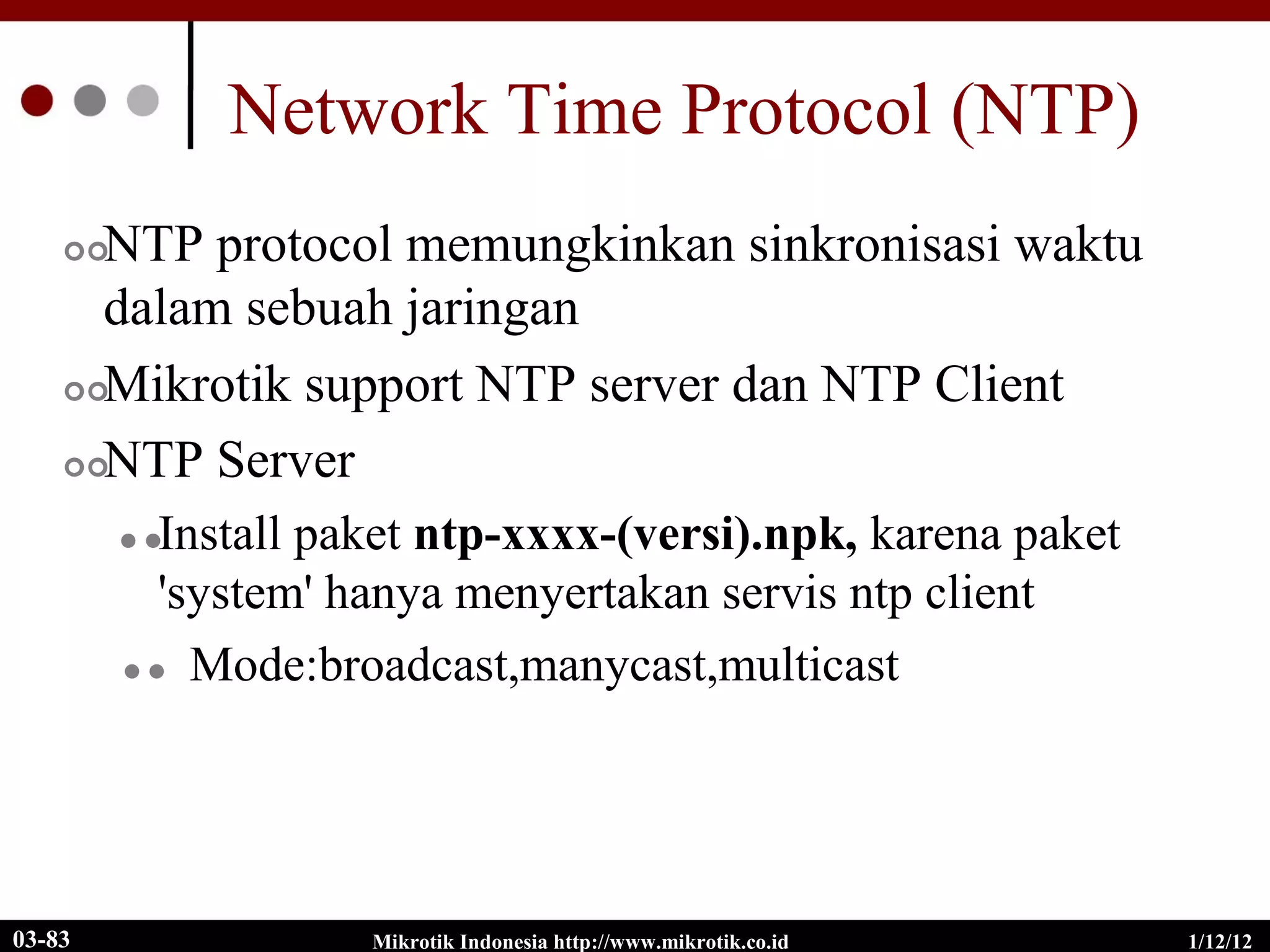 Mikrotik Router OS - Basic Configuration [Part-1] | PPT